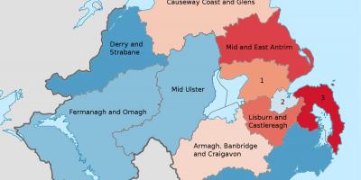 Irska severna irska zemljevid - Severna irska na zemljevidu (Severna ...